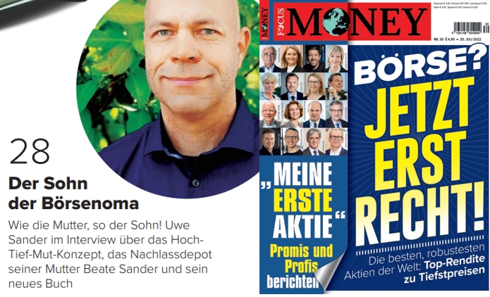 Aktien Strategie Hoch-Tief-Mut Beate & Uwe Sander Börsenoma